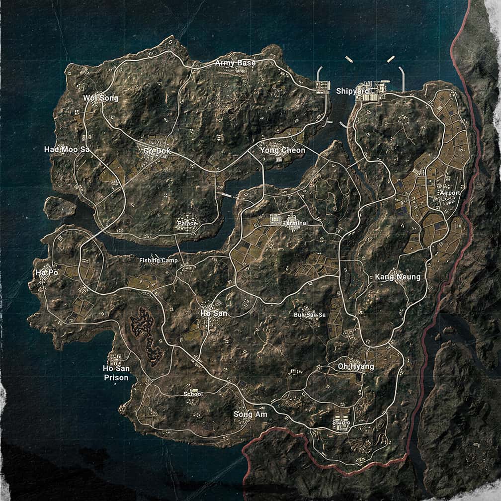 MAPA - PUBG: BATTLEGROUNDS