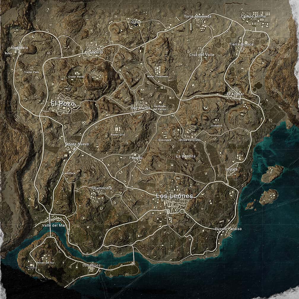 MAP - PUBG: BATTLEGORUNDS