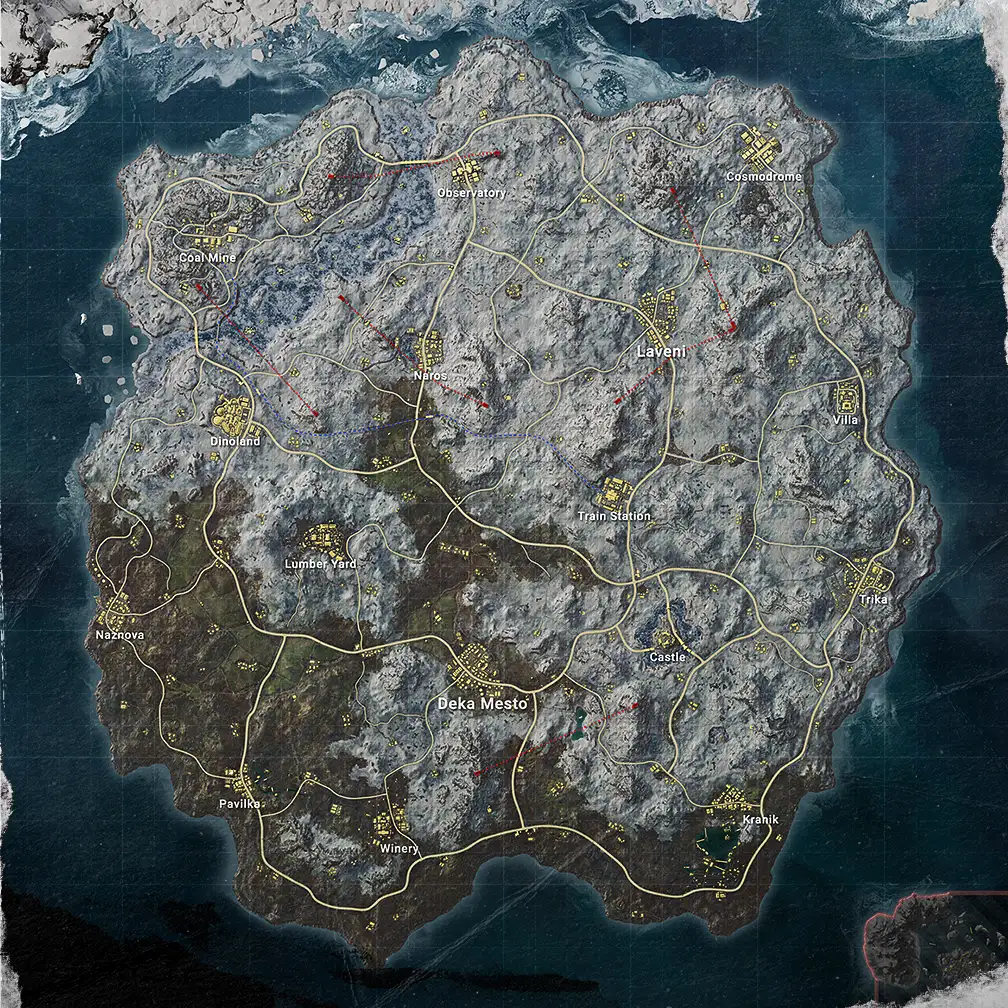 MAP - PUBG: BATTLEGROUNDS